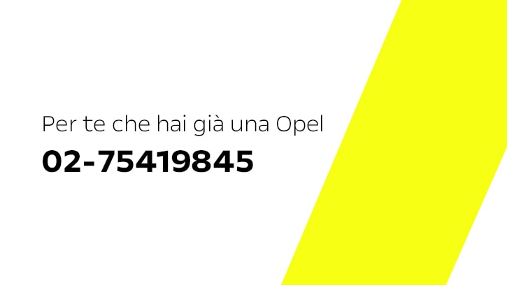 Contatti Opel | Assistenza Clienti | Opel IT